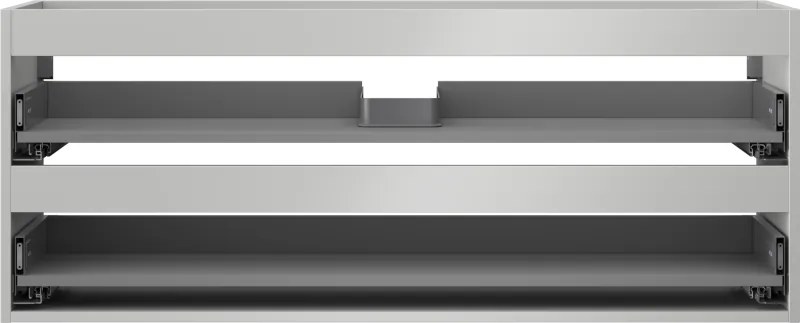Mexen Box-A, závěsná skříňka 120 cm, 2 zásuvky, matná šedá, 91AX0-1200-470-2-62
