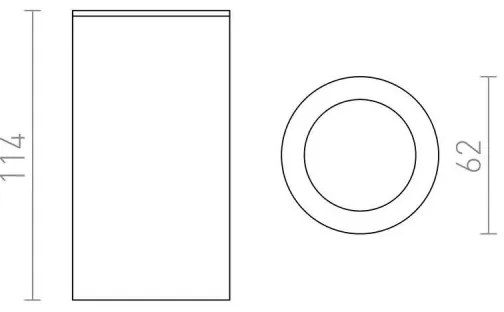 RED - Design Rendl - R12043 - Bodové svítidlo MOMA 1xGU10/35W/230V bílá