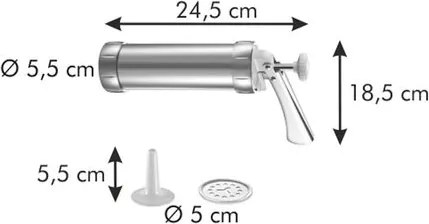 TESCOMA Lis na těsto / zdobička DELÍCIA, kovový