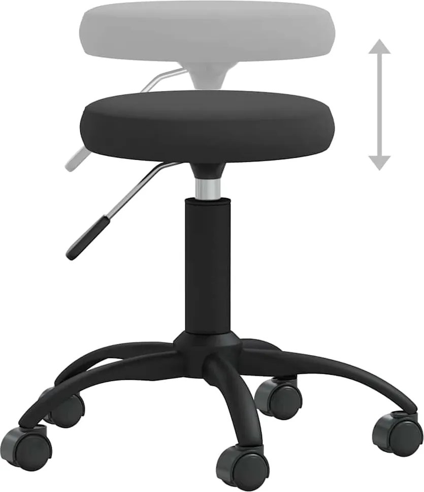 Jídelní židle černá samet 3085724