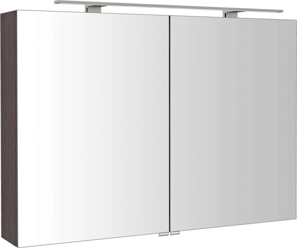 Sapho Riwa - Zrcadlová skříňka s LED osvětlením 101x70x17 cm, borovice rustik RIW100-0016