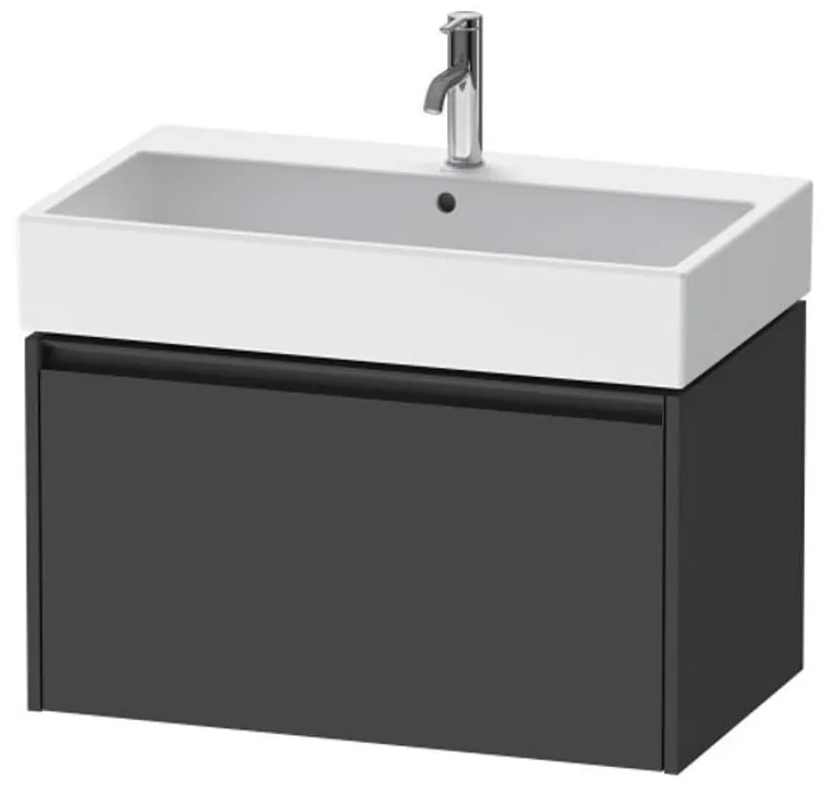 Duravit Ketho.2 - Umyvadlová skříňka 44x78x46 cm, 1 zásuvka, grafit mat K25077049490000