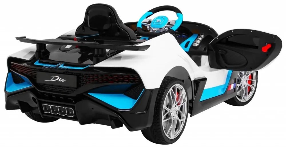HračkyZaDobréKačky Elektrické auto Bugatti Divo bílé
