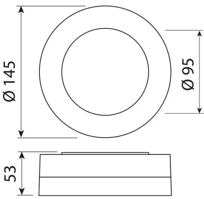 LED svítidlo McLED Draco R, 9W, 4000K, IP65, černá ML-513.017.19.0