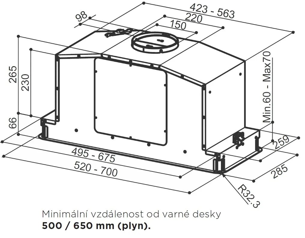 IN-LIGHT EV8 BK MATT KL A70