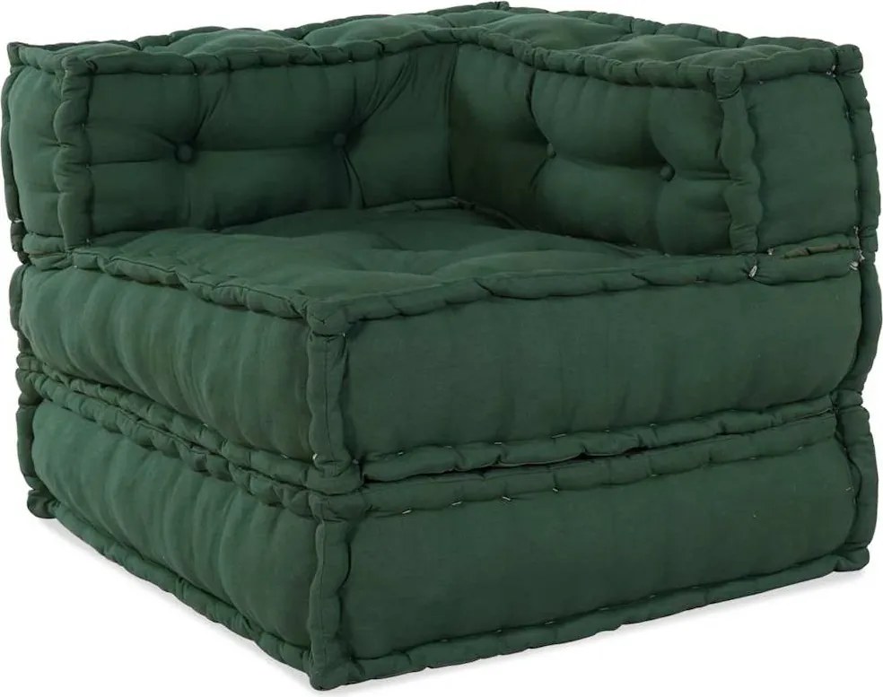 Modulová pohovka Textil Zelená 210 x 70 x 56 cm 3315077