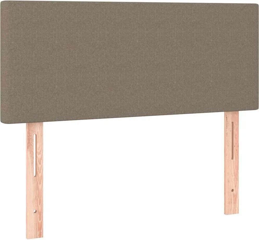 Box spring postel s matrací a LED taupe 90x190 cm textil 3132961