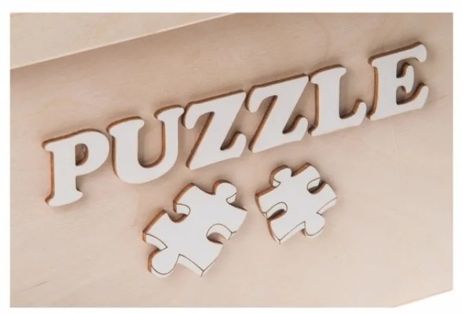 FK Dřevěný box na hračky - Puzzle malý