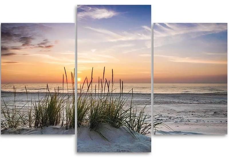 Gario Obraz na plátně Západ slunce na pláži - 3 dílný Rozměry: 60 x 40 cm