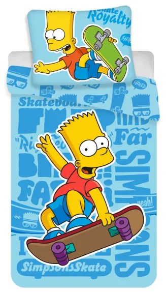 Jerry Fabrics Povlečení Simpsons Bart blue 02 140x200 70x90
