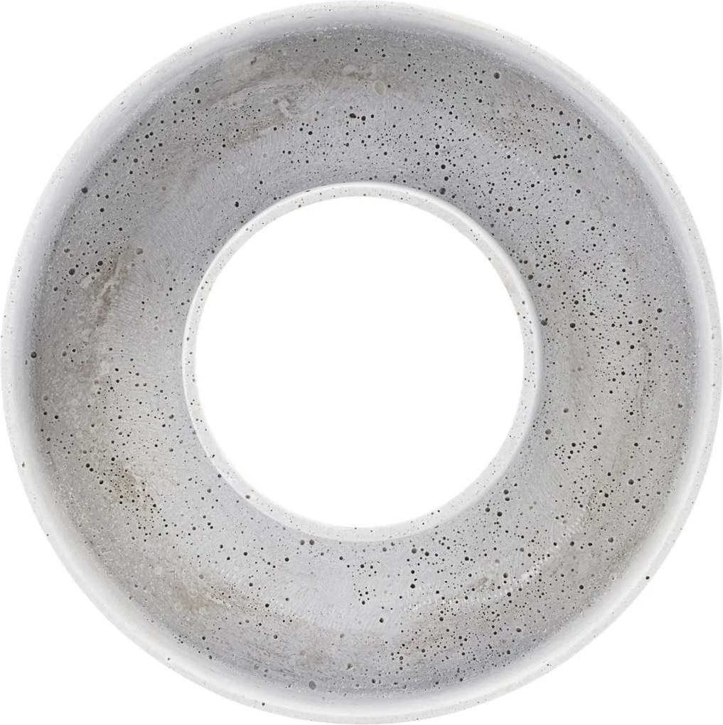HOUSE DOCTOR Adventní kulatý svícen RING 35 cm šedý
