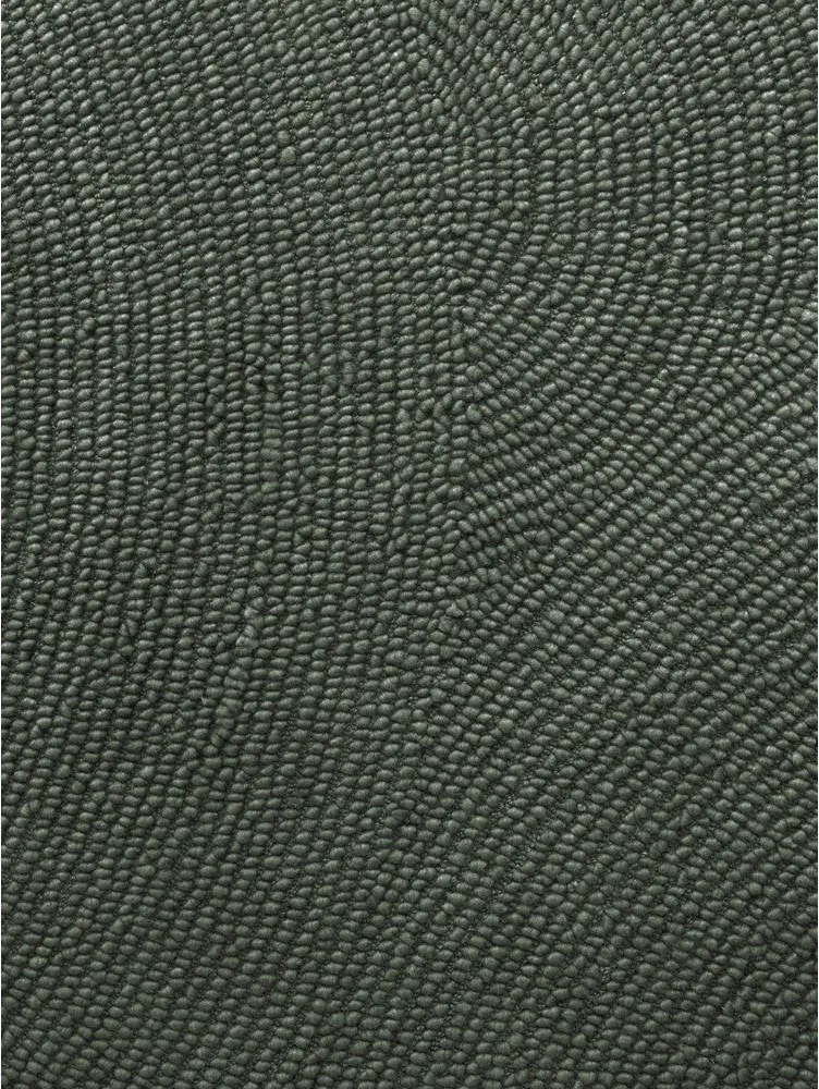 Tmavě zelený ručně tkaný vlněný běhoun 80x300 cm Calmio – Hanse Home