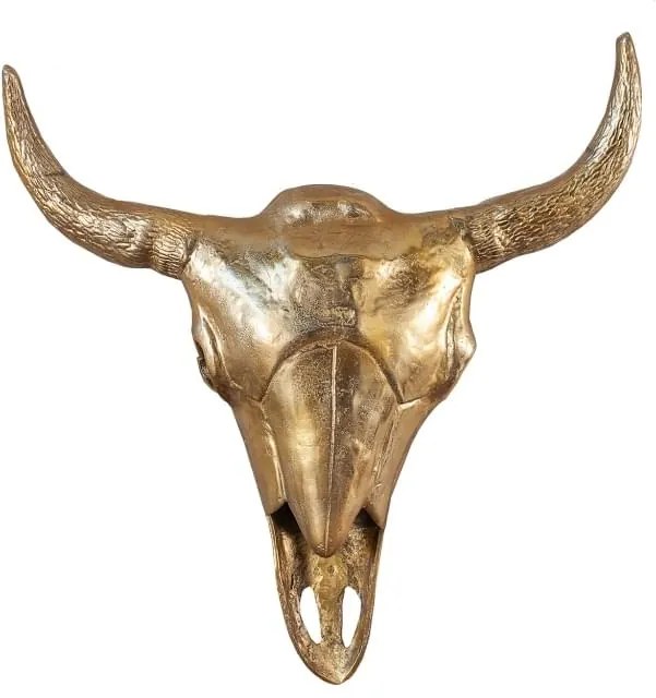 INV Dekorace Bull 95cm zlatá