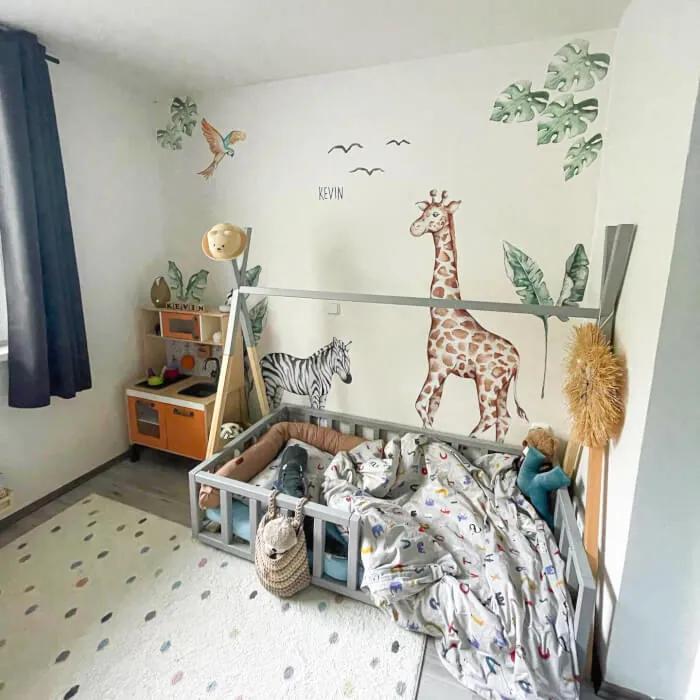 INSPIO Dětské samolepky na zeď - Žirafa ze světa safari