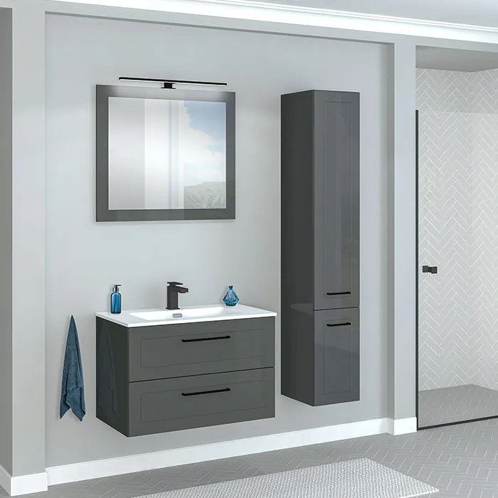 BPS-koupelny Zrcadlo s LED osvětlením Step A 80 Z