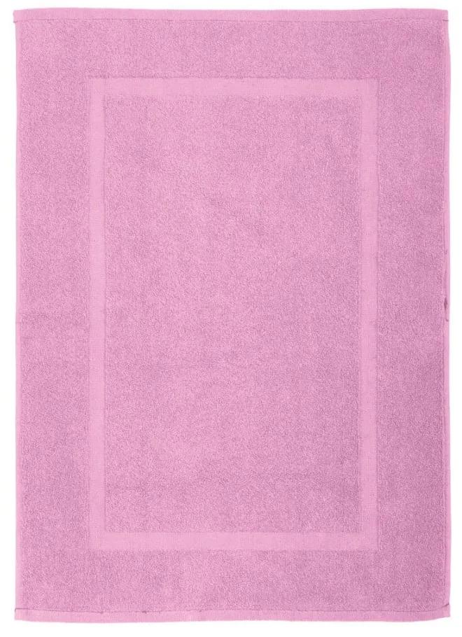 Šeříkově fialová bavlněná koupelnová předložka Wenko Lilac, 50 x 70 cm