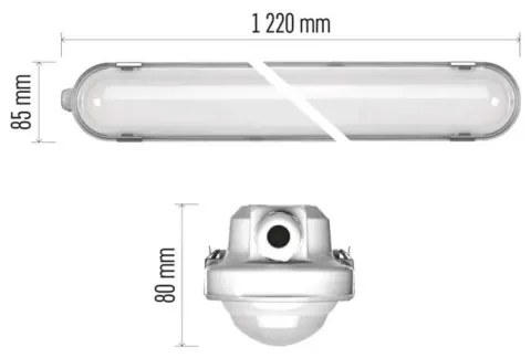 LED Technické svítidlo s nouzovým modulem LED/32/40/48/54W/230V 4000/6500K IP66