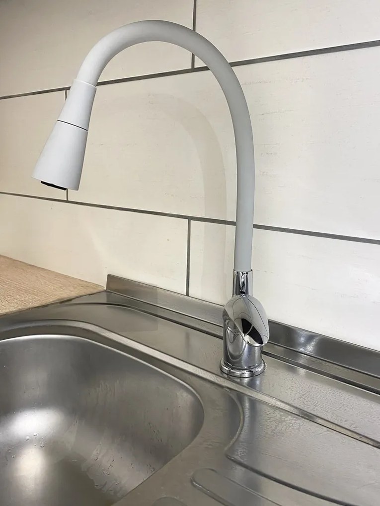 Slezák - RAV Dřezová baterie SÁZAVA - SAx06.x/13S, Šedá/chrom Připojovací hadičky - závit: 3/8", Typ ovládací páky: Ovládací páka č.: 0 - (SA006.0/13S)