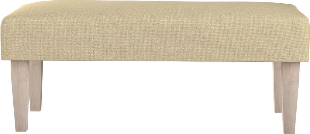 Dlouhá lavička 100x40cm barva zelená látka pletený vzor