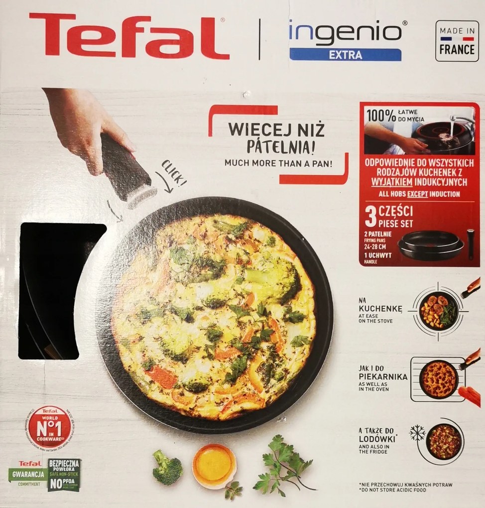 Pánve Tefal Ingenio 28 a 24 cm nepřilnavé, nepřilnavé, sada 2 ks