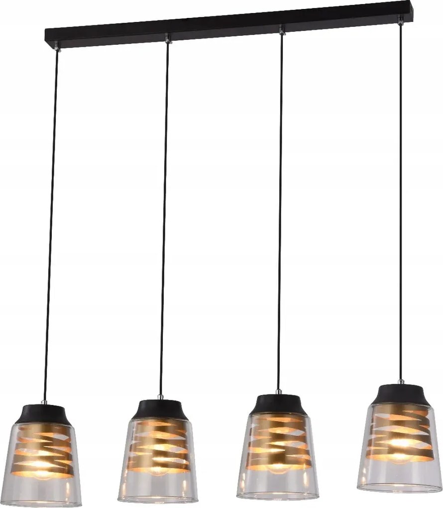 Závěsná lustrová lampa Candellux 4xE27 60W Fresno