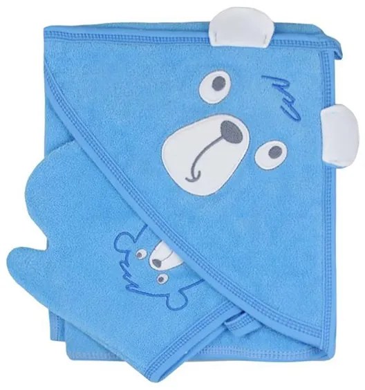 KOALA | Koala Yogi | Dětská osuška s žínkou Koala Yogi blue | Modrá |