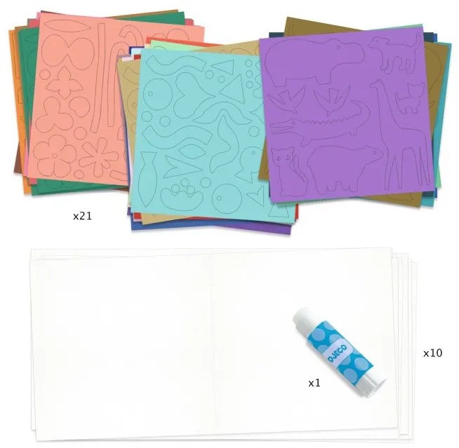 DJECO Koláže Little papers 3-6