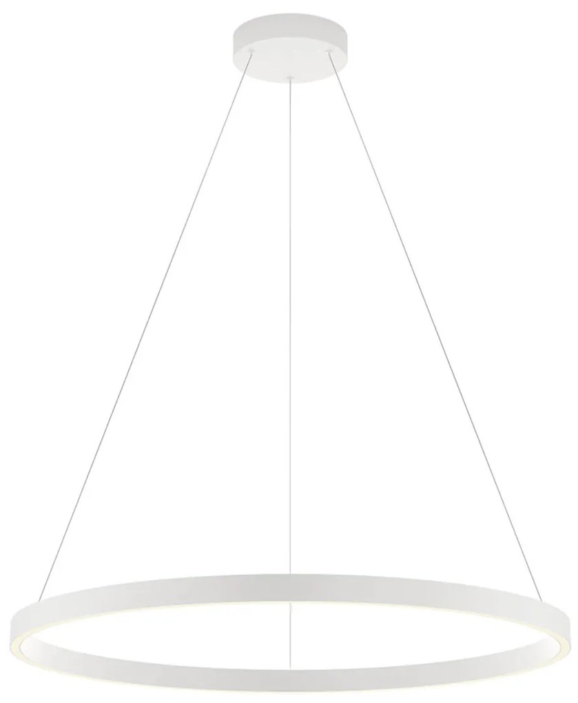 Redo 01-2870 závěsné LED svítidlo stmívatelné Febe pískově bílé, 50W, 4000K, ø80cm