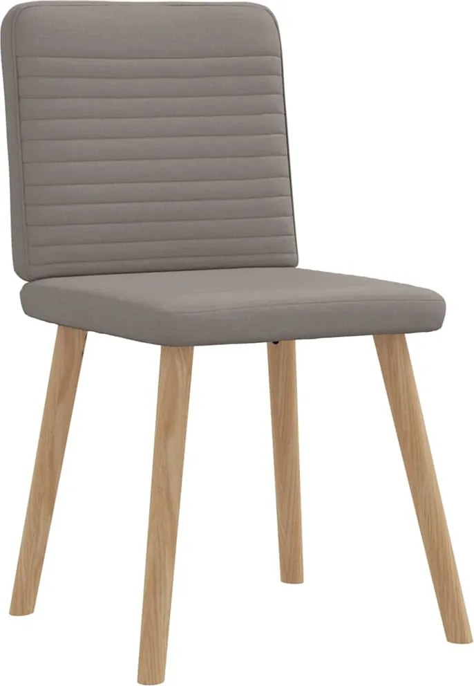 Jídelní židle 4 ks taupe textil 3315250