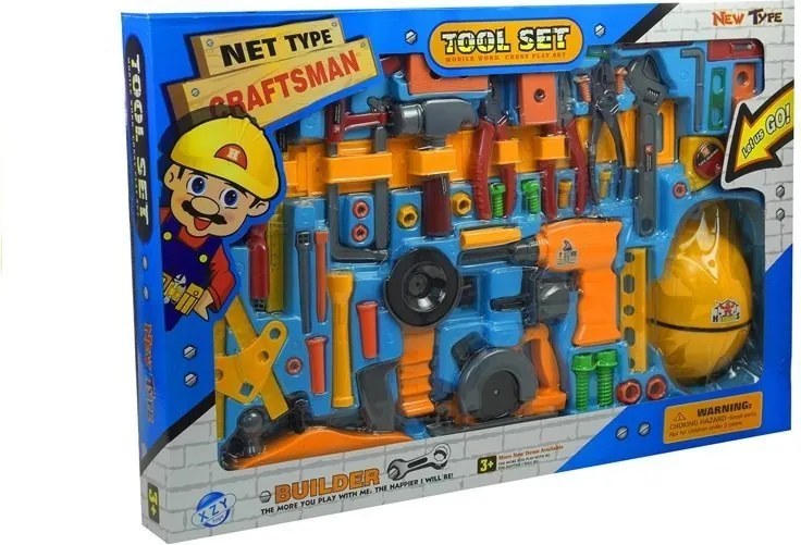 LEAN Toys Sada nářadí pro domácího mistra – opasek s 55 díly