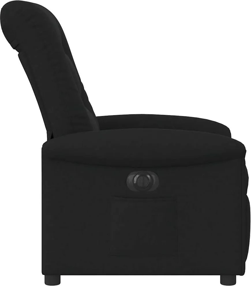 Elektrické polohovací křeslo černé textil 3303236