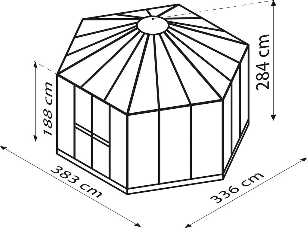 LANIT PLAST, s.r.o. zahradní pavilon VITAVIA HERA 9000 zelený LG650