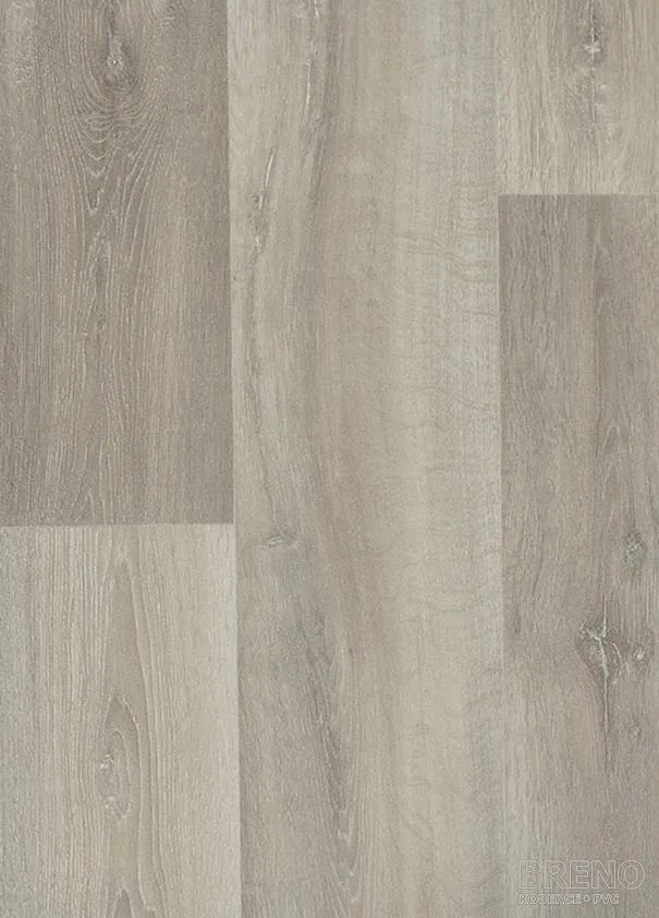 Breno PVC TRENTO Lime Oak 160L – světlejší šedobéžové dřevo, šíře 400 cm
