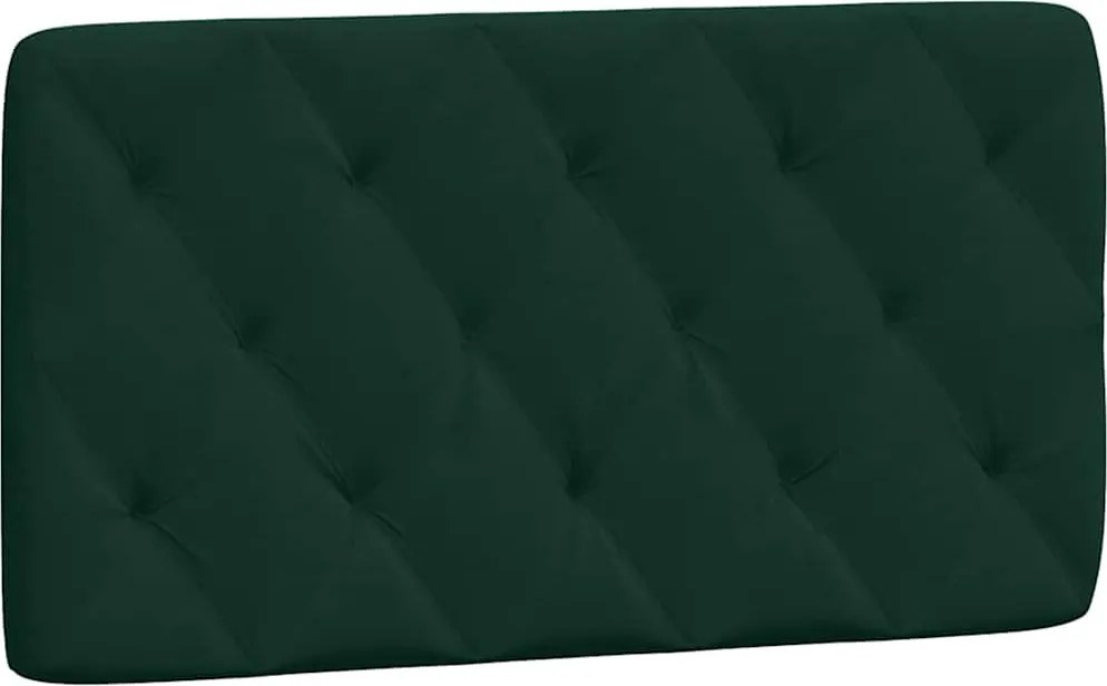 Postel s matrací tmavě zelená 100 x 200 cm samet 3208643