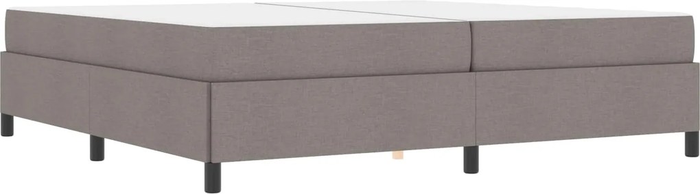 Postel s boxspringem Taupe 200 x 200 cm textil 3398889
