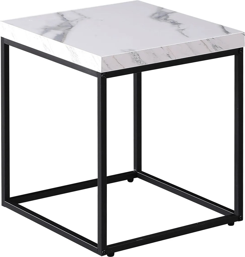 Autronic Konferenční stolek CT-V2004 40x40 cm Odstín: Černý mramor