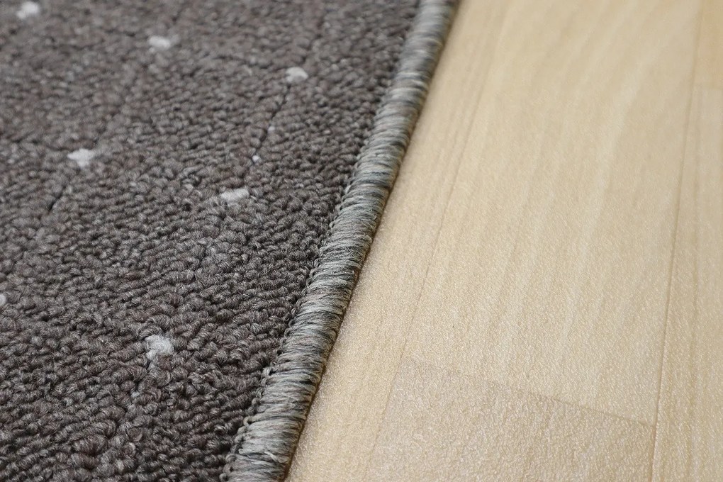 Condor Carpets Kusový koberec Udinese hnědý čtverec - 100x100 cm