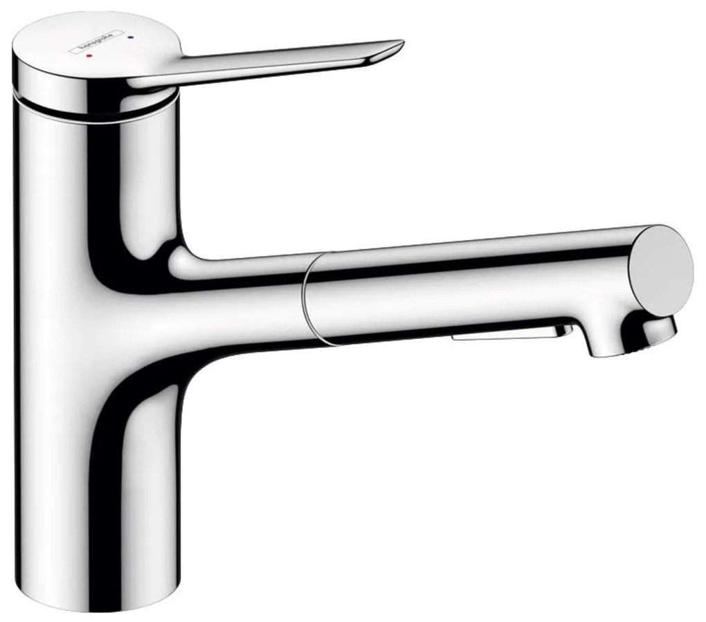 Hansgrohe Zesis M33 - Dřezová baterie s výsuvnou sprškou, sBox, chrom 74821000