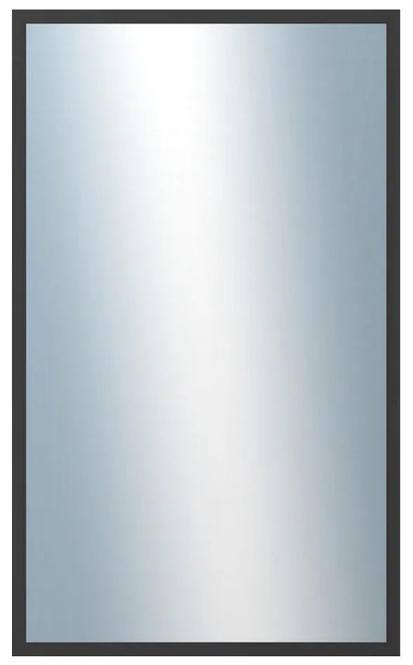 DANTIK - Zarámované zrcadlo - rozměr s rámem cca 60x100 cm z lišty Hliník černá | P05-021 (7005021)