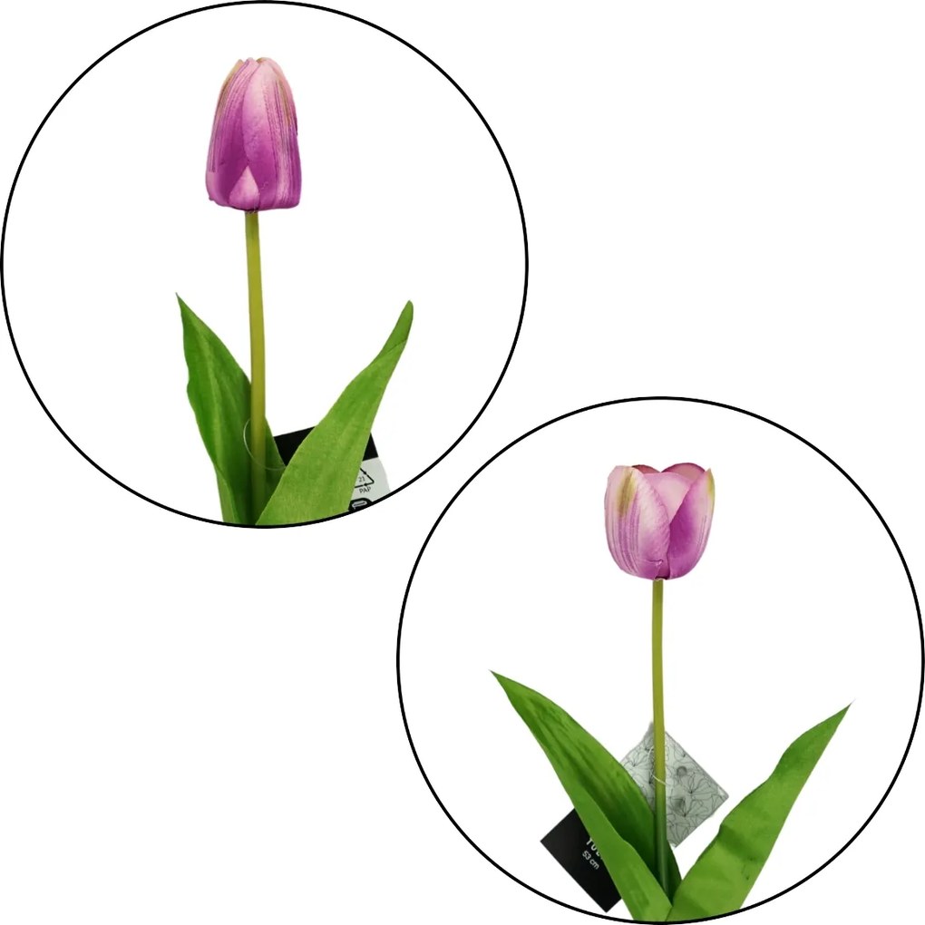 Umělá květina TULIP 54 cm - více barev Barva: Růžová