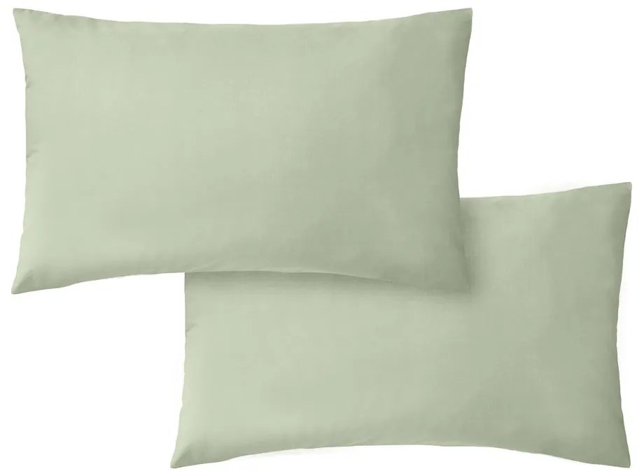 Povlaky na polštáře v sadě 2 ks z bavlněného perkálu 50x75 cm Cotton Percale – Bianca