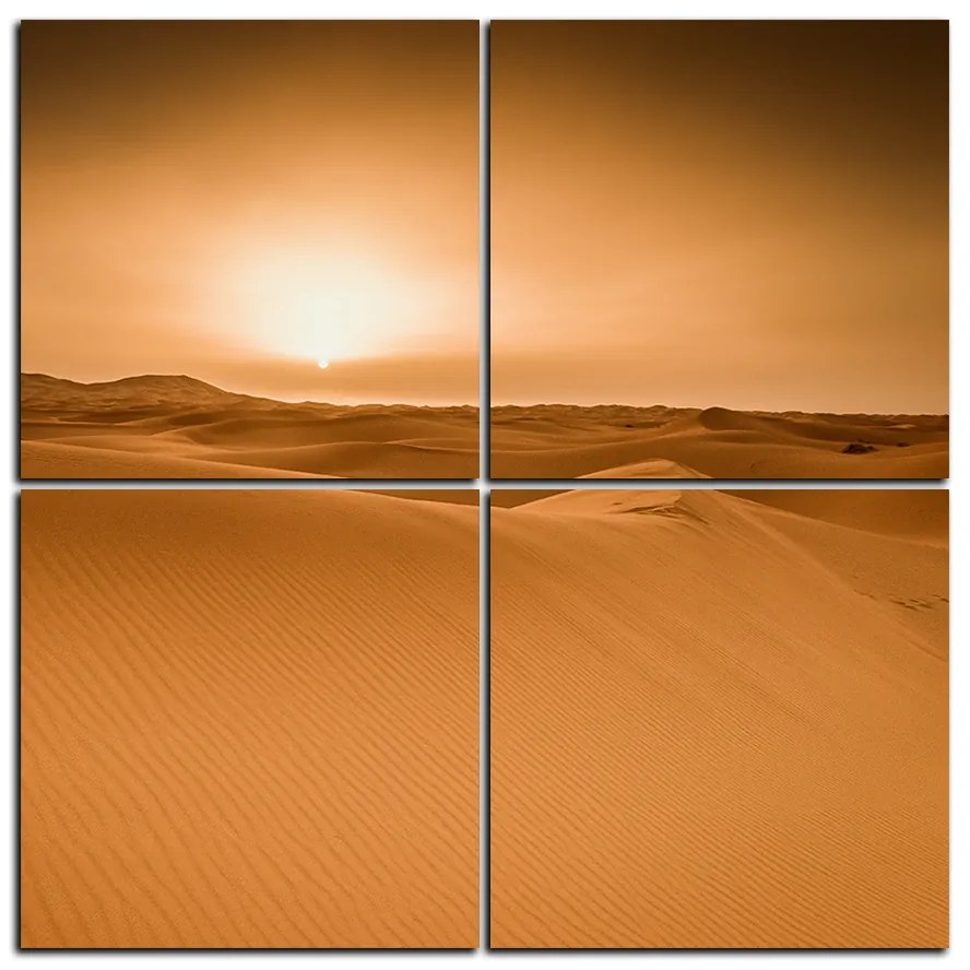 Obraz na plátně - Pouště Sahara - čtverec 3131E (100x100 cm)