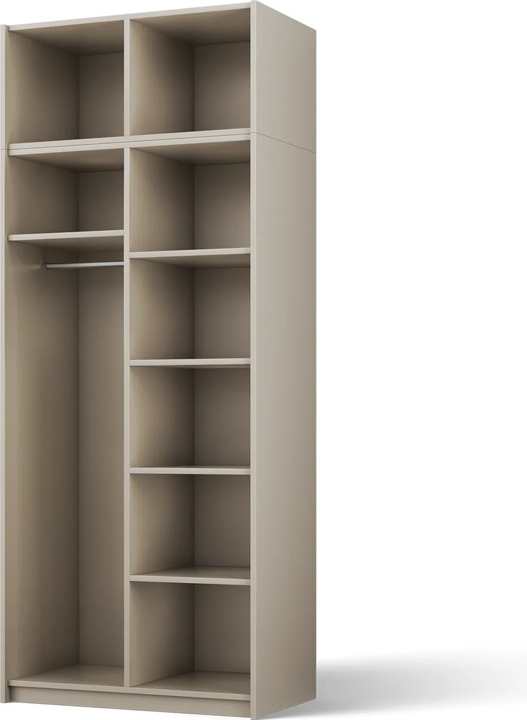 ADRK Furniture Alera II s nástavcem Skříň s otočnými dveřmi ADRK-W-ALER-100-KB