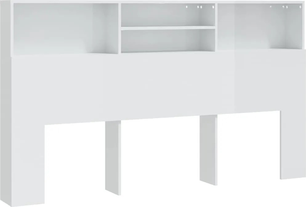 vidaXL Čelo postele s úložným prostorem 180 x 19 x 103,5 cm [811884] Barva: Betonová šedá