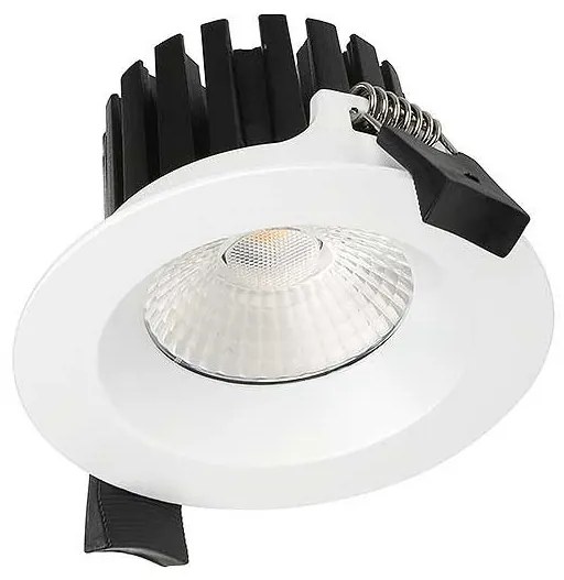LED2 2231531 Max 1, venkovní bílá bodovka, 8W 3000K, prům. 8cm, IP65