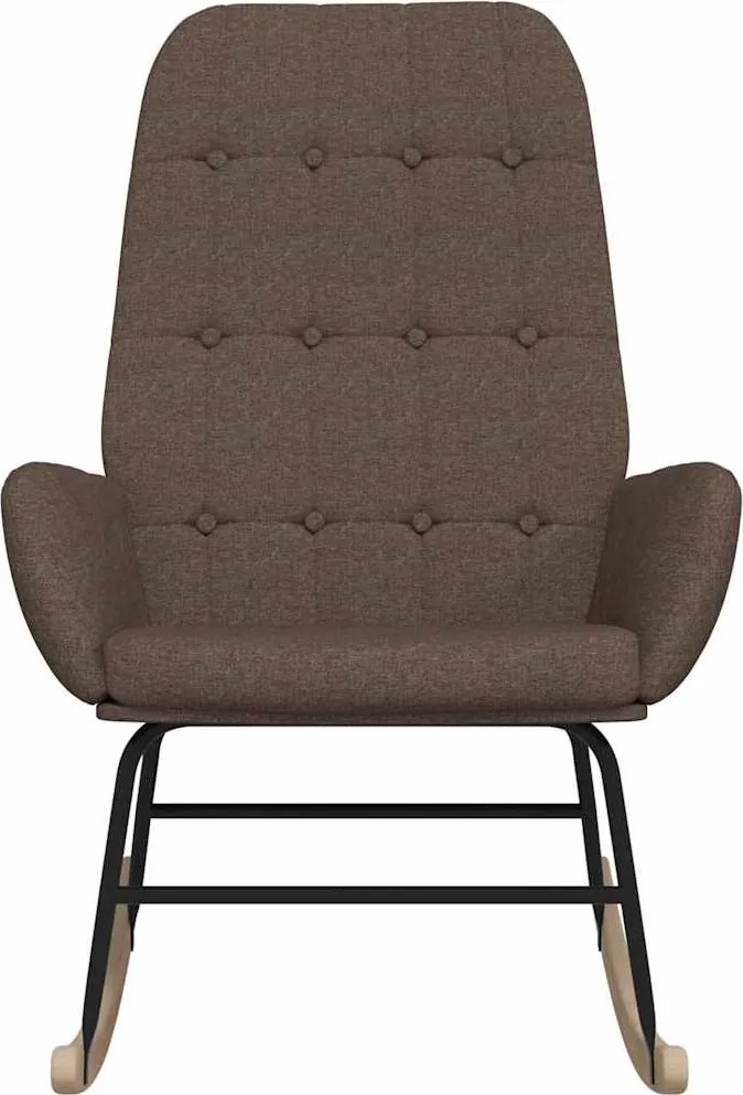 Houpací křeslo taupe textil 341262