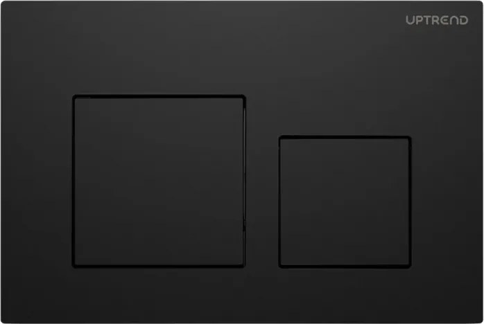 UPTrend Ovládací tlačítko pro WC podomítkové moduly YOSEMITE MATTE BLACK UP005‑U18, černá mat