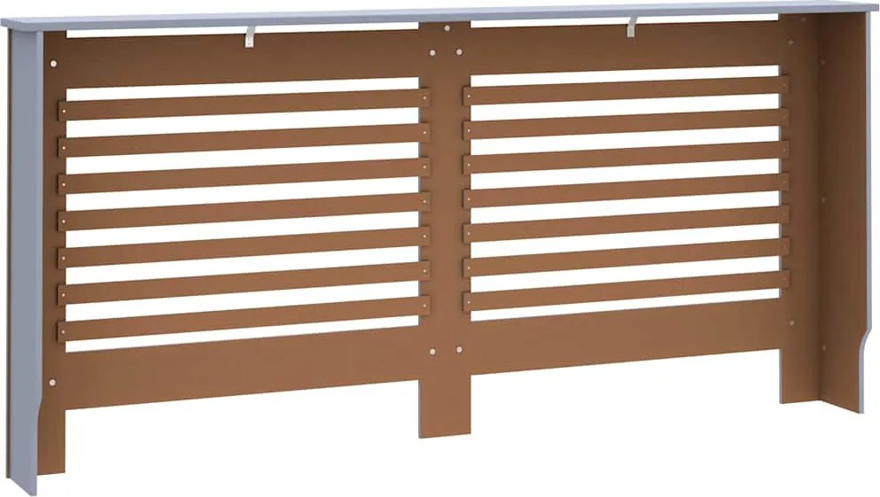 Kryt na radiátor antracitový 172 x 19 x 81,5 cm MDF 288188