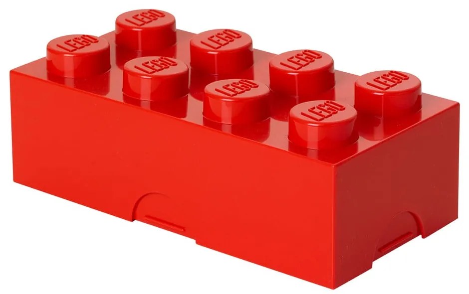 Červený plastový dětský úložný box 20x10x7 cm – LEGO® Biano.cz