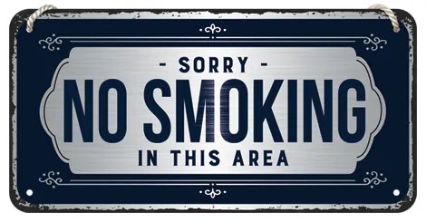 Postershop Závesná cedule: Sorry, No Smoking - 10x20 cm